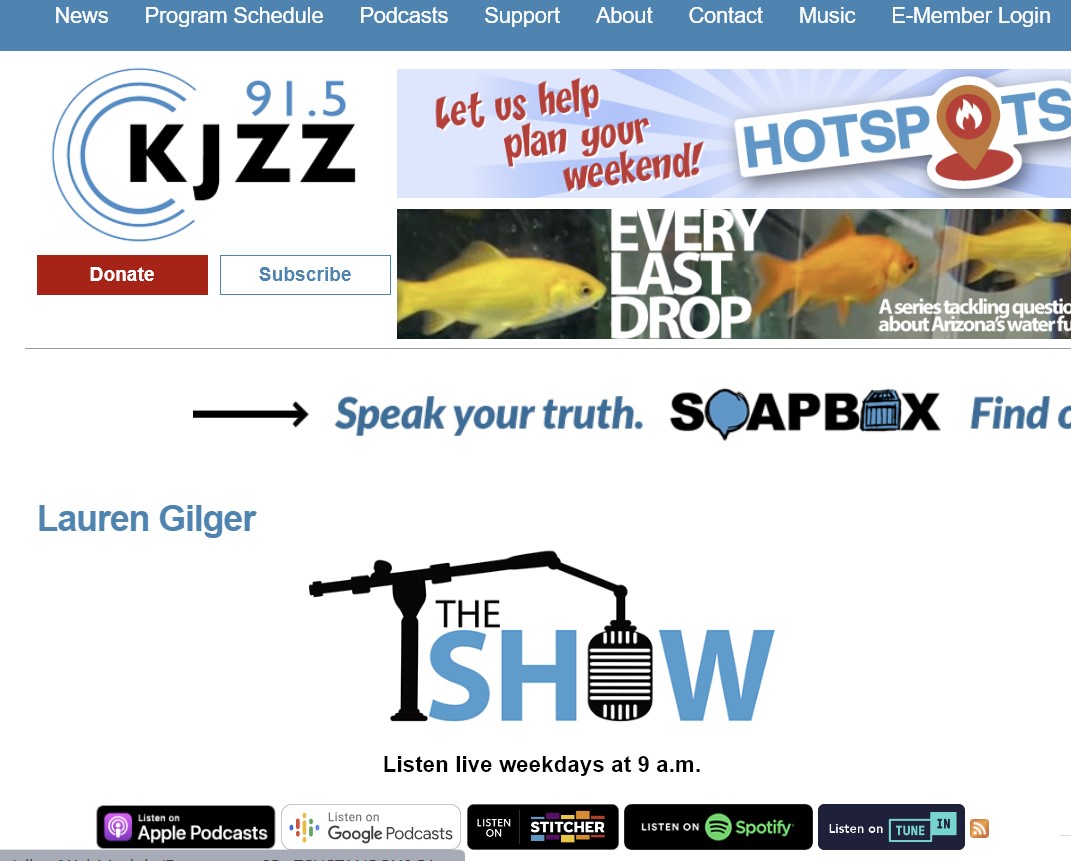 KJZZ-the-show-image – Elaine Schattner
